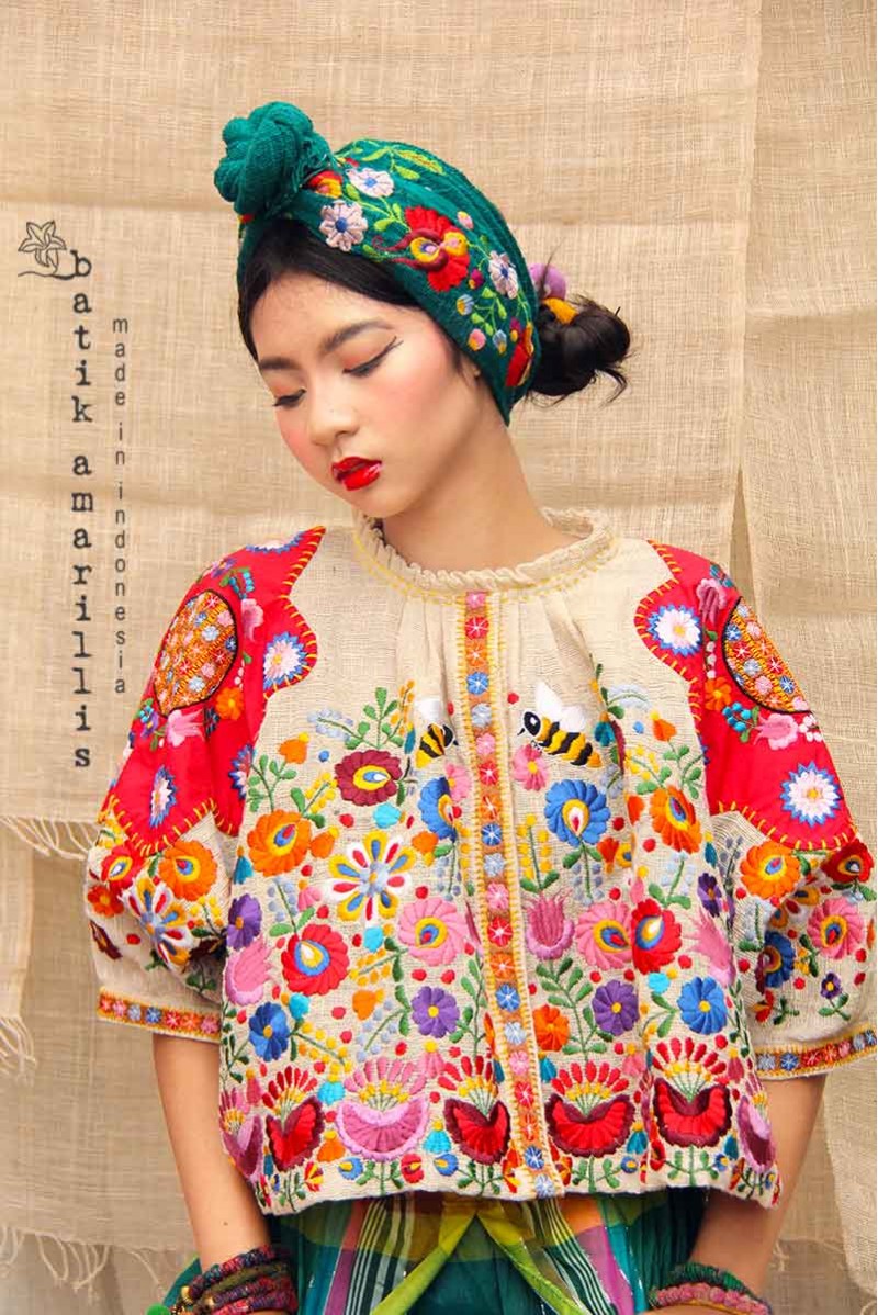 batik amarillis's tsubaki jacket - Batik Amarillis